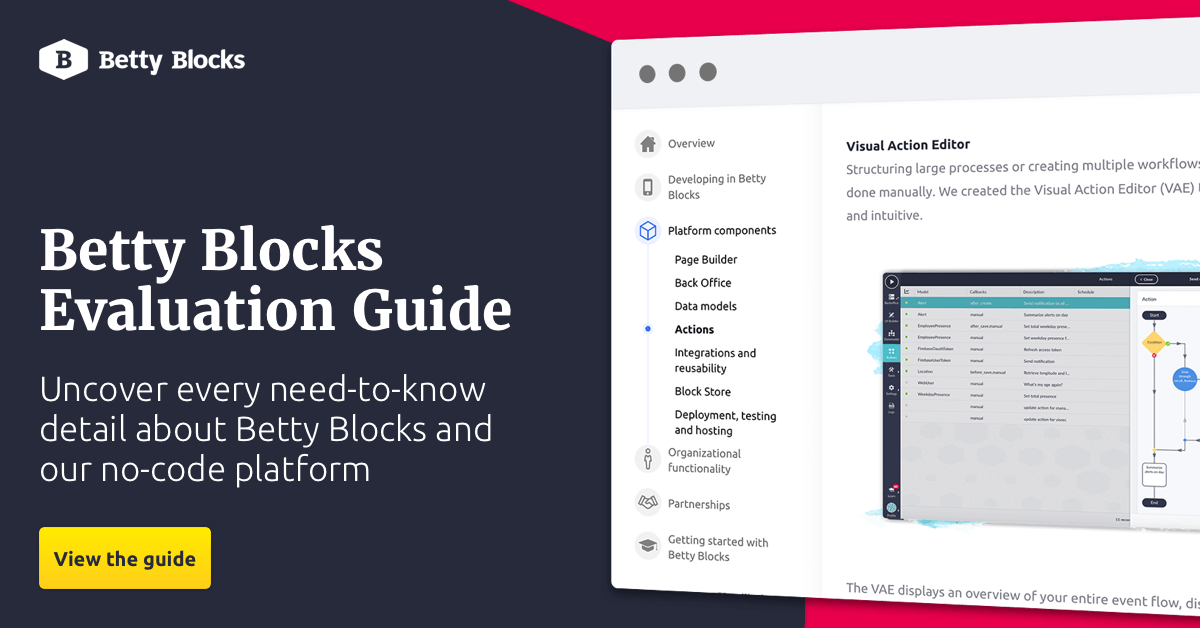 Platform Evaluation Guide: See What Makes Betty Blocks Unique